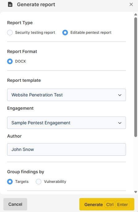 Creating Report Templates