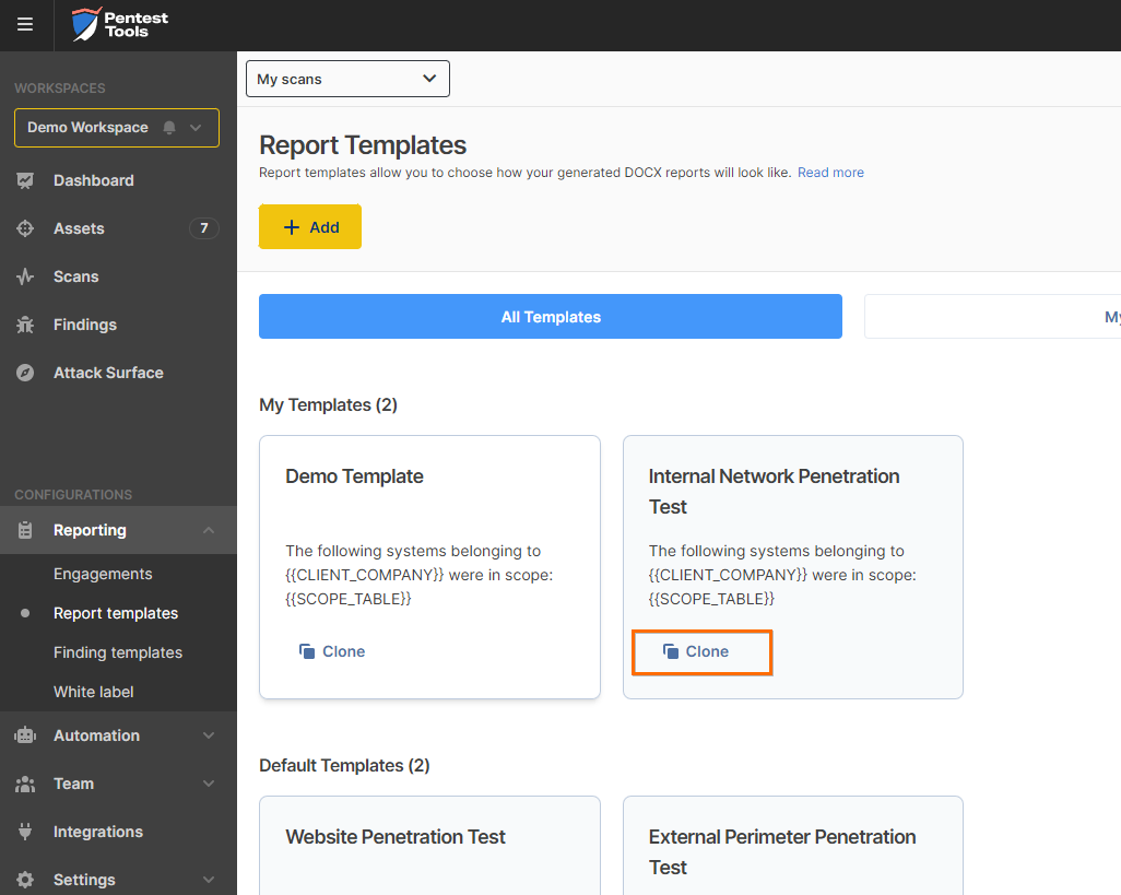 Creating Report Templates
