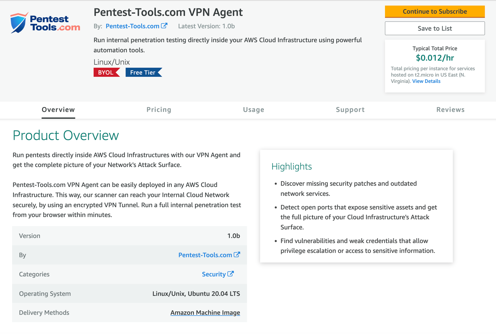 How to scan AWS Cloud Networks using our VPN Agent