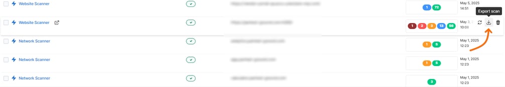 How to generate scan reports