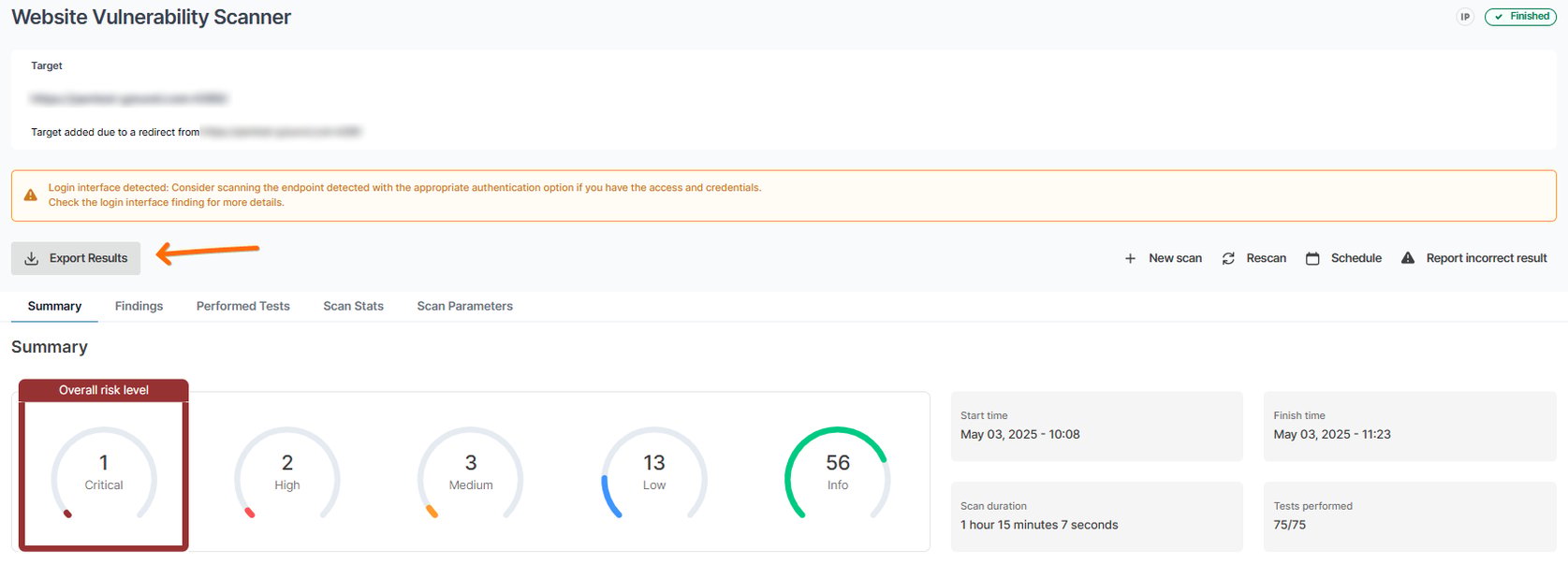 How to generate scan reports