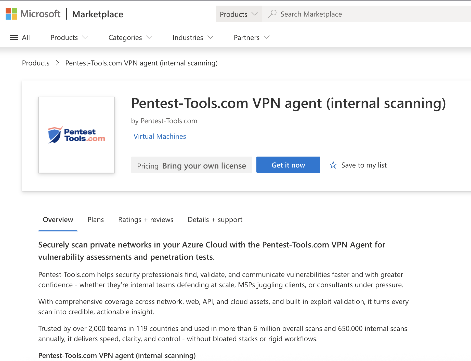 How to scan Azure Cloud Networks using our VPN Agent