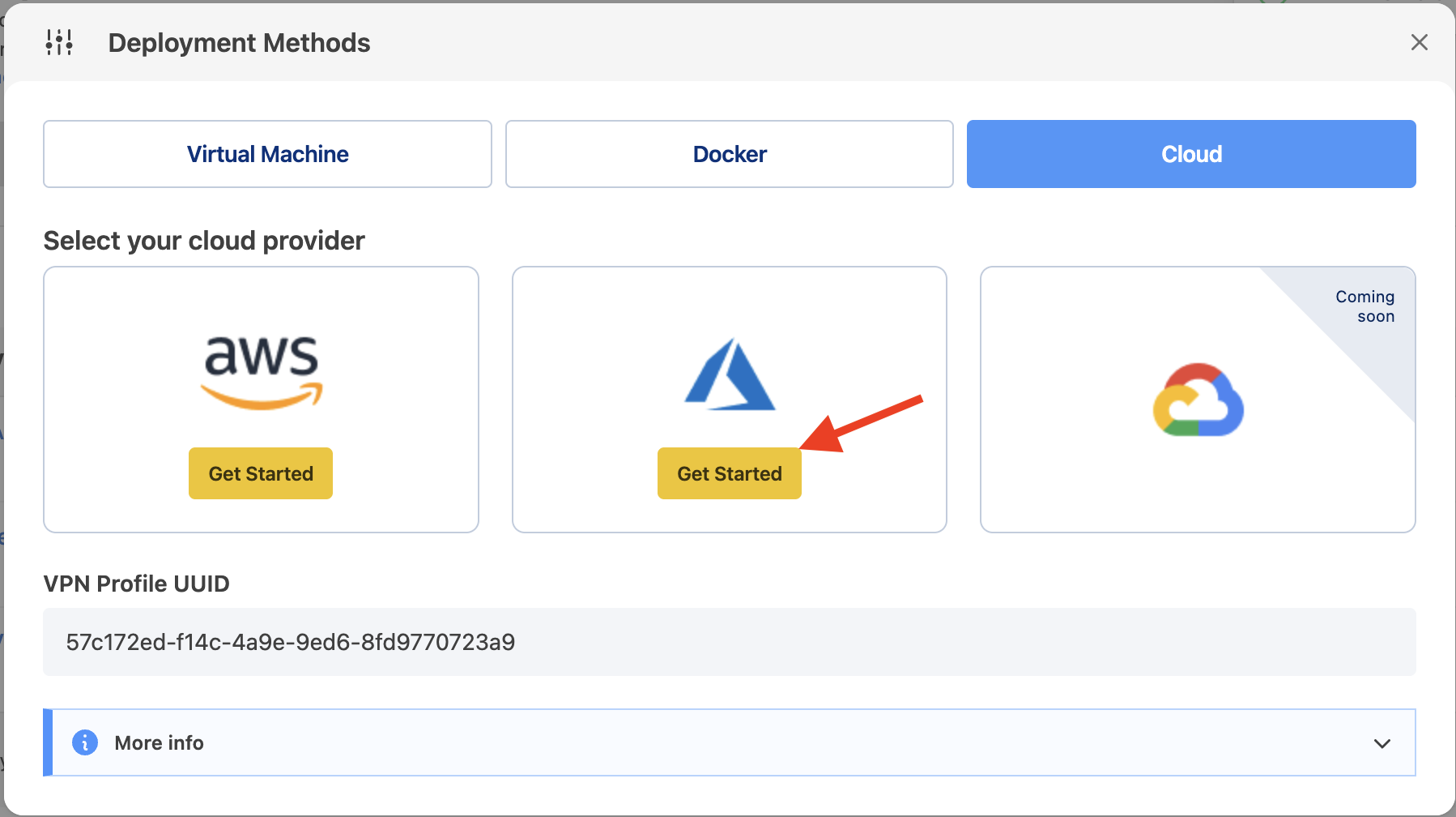 How to scan Azure Cloud Networks using our VPN Agent