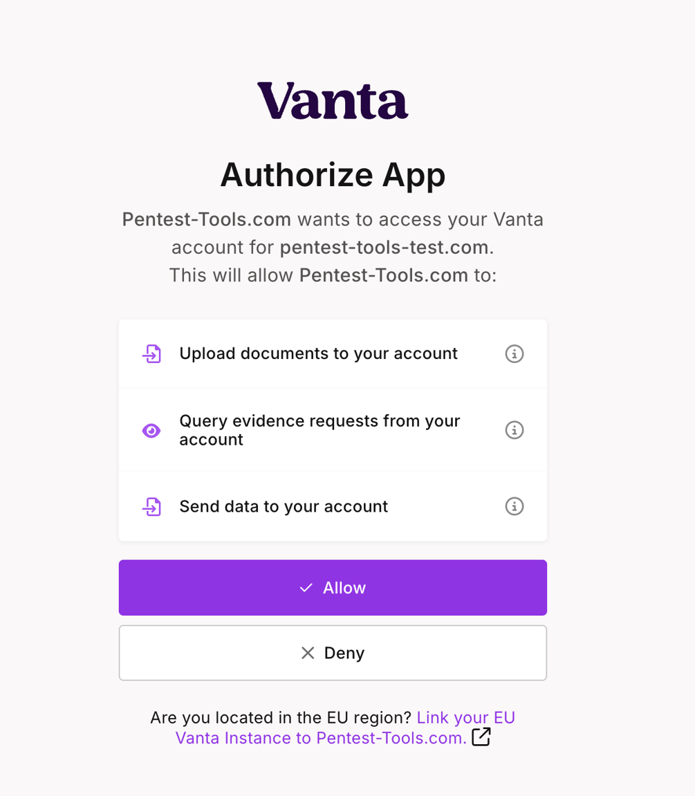 Vanta Integration
